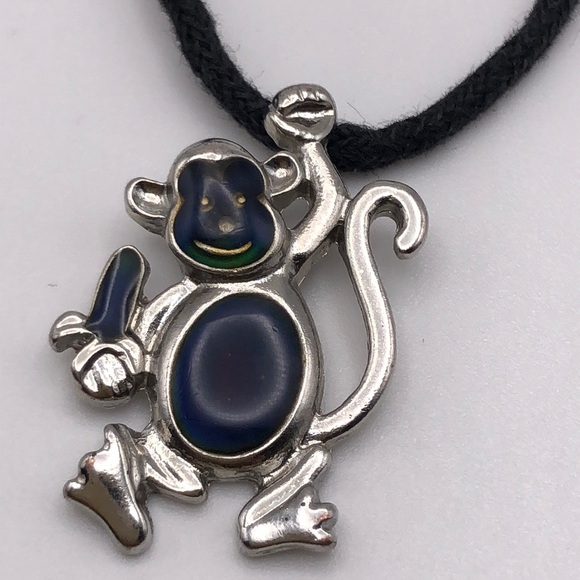 Jewelry | Monkey Color Change Heat Thermo Mood Pendant Necklace | Poshmark